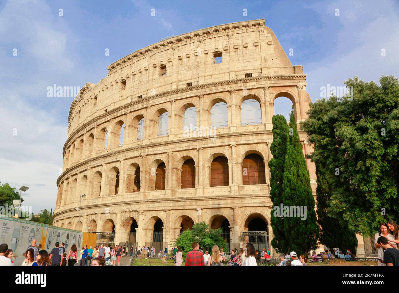 The Colosseum Area and Arch of Constantine from via dei Fori Imperiali ...