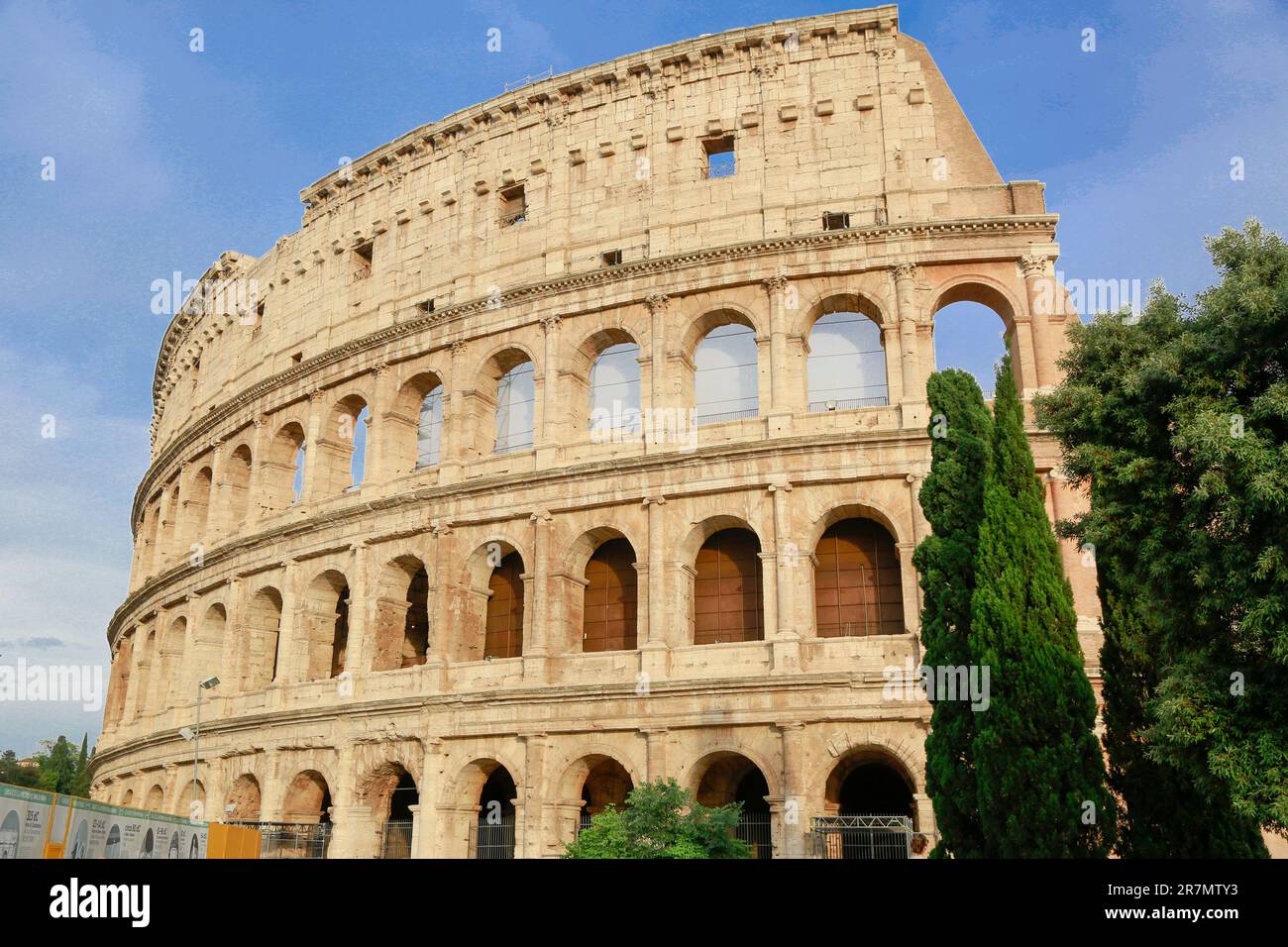The Colosseum Area and Arch of Constantine from via dei Fori Imperiali ...