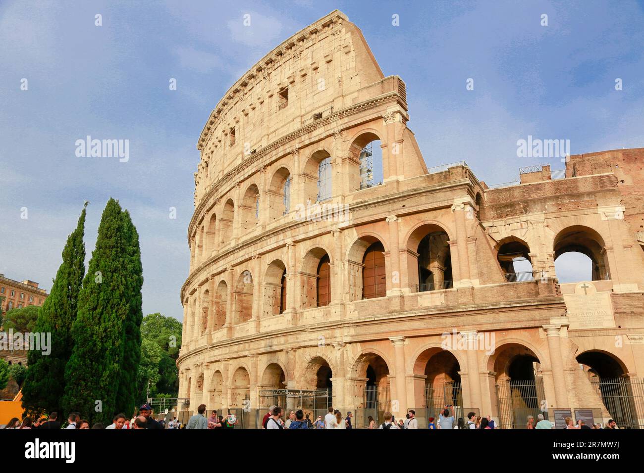 The Colosseum Area and Arch of Constantine from via dei Fori Imperiali ...
