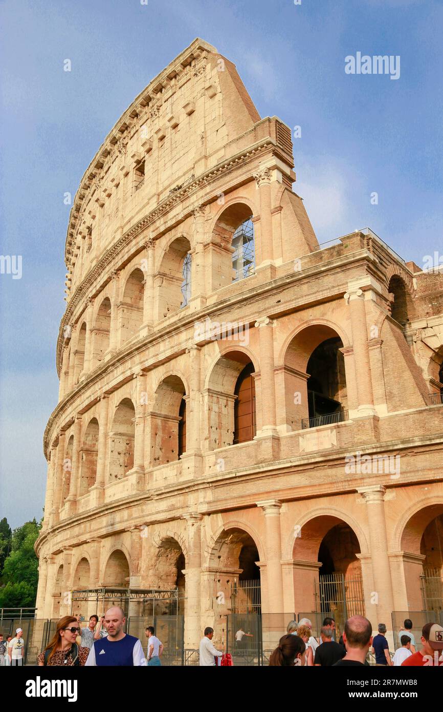 The Colosseum Area and Arch of Constantine from via dei Fori Imperiali ...
