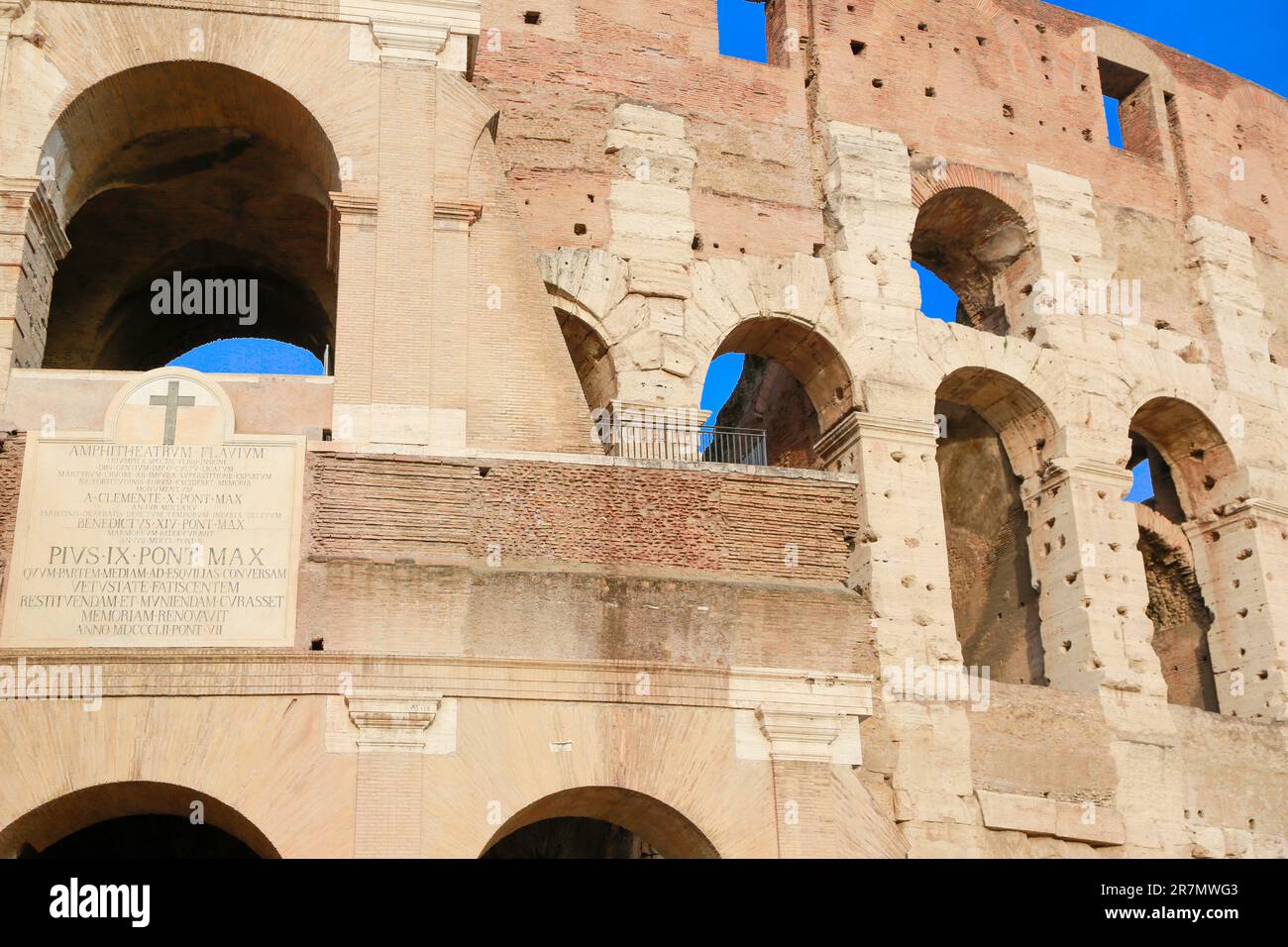 The Colosseum Area and Arch of Constantine from via dei Fori Imperiali ...