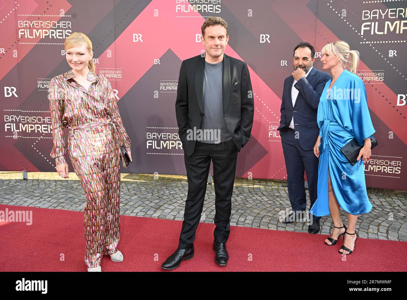 Munich, Germany. 16th June, 2023. Actor Sebastian Bezzel (2nd from left ...