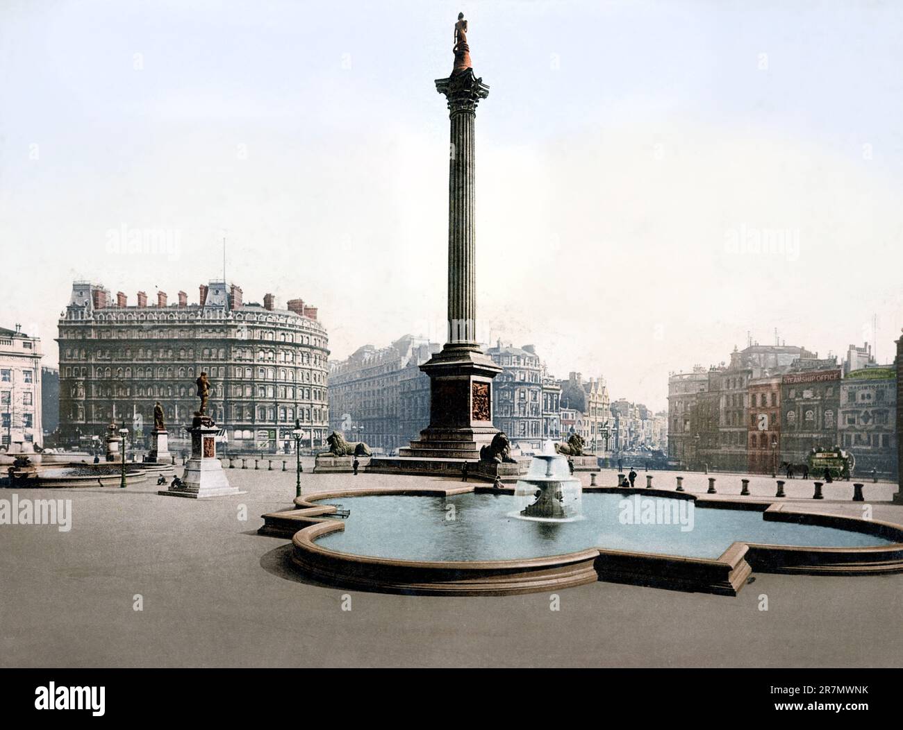 Trafalgar Square, London, England, UK, Detroit Publishing Company ...