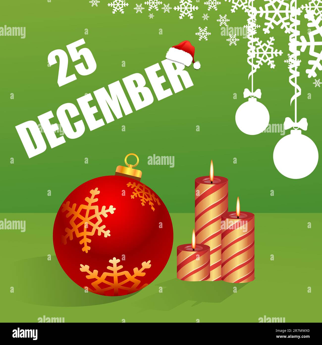 illustration of abstract christmas card Stock Vector Image & Art - Alamy