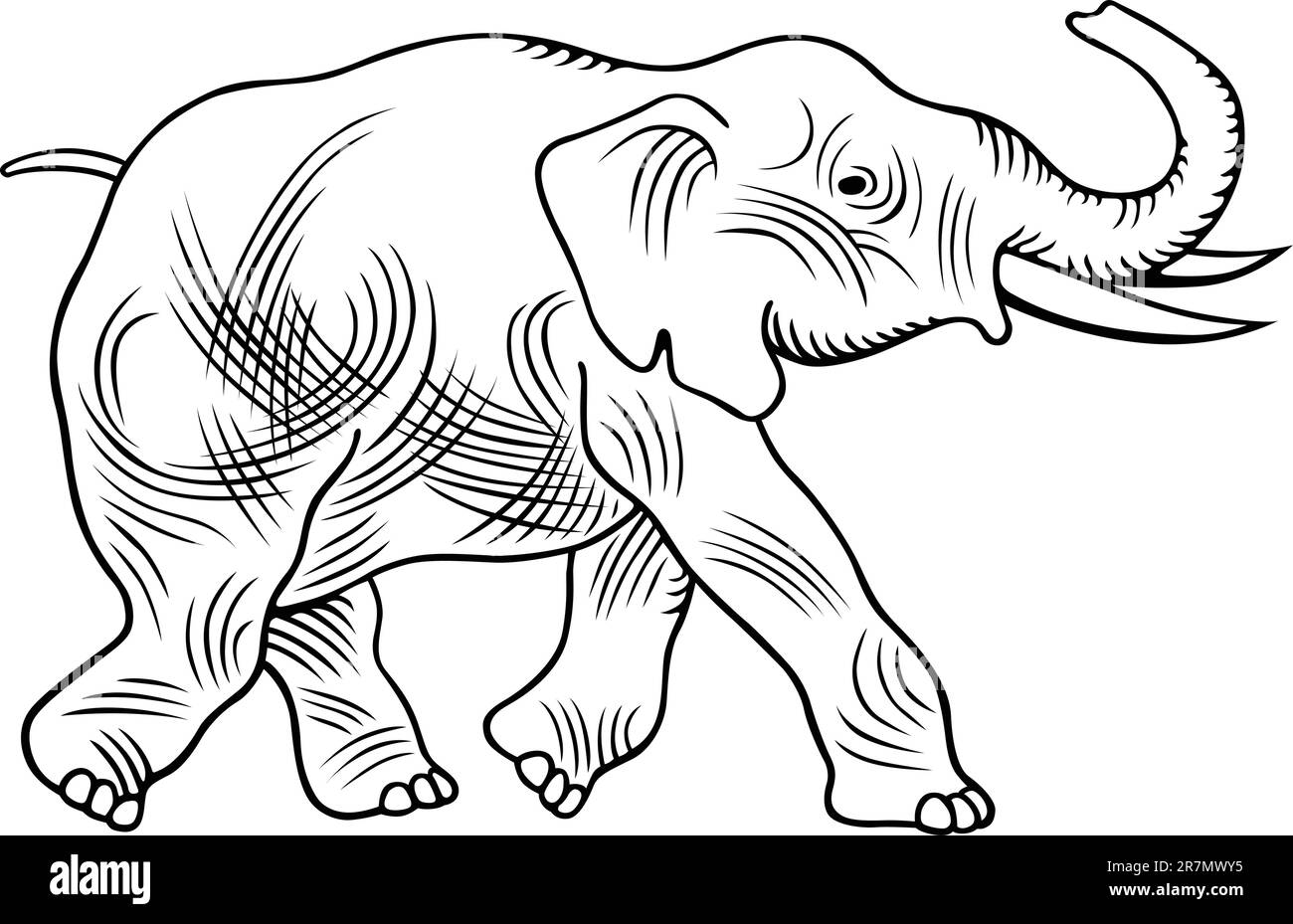 On elephant back Stock Vector Images - Alamy