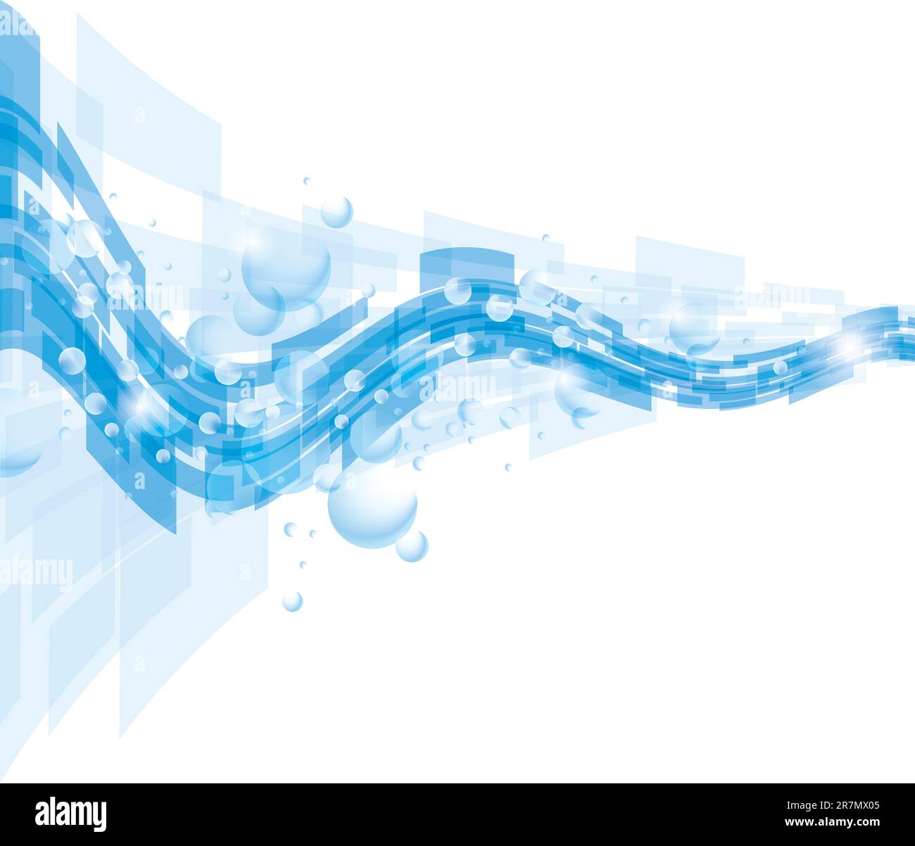Blue abstract background with water elements / eps10 Stock Vector Image ...