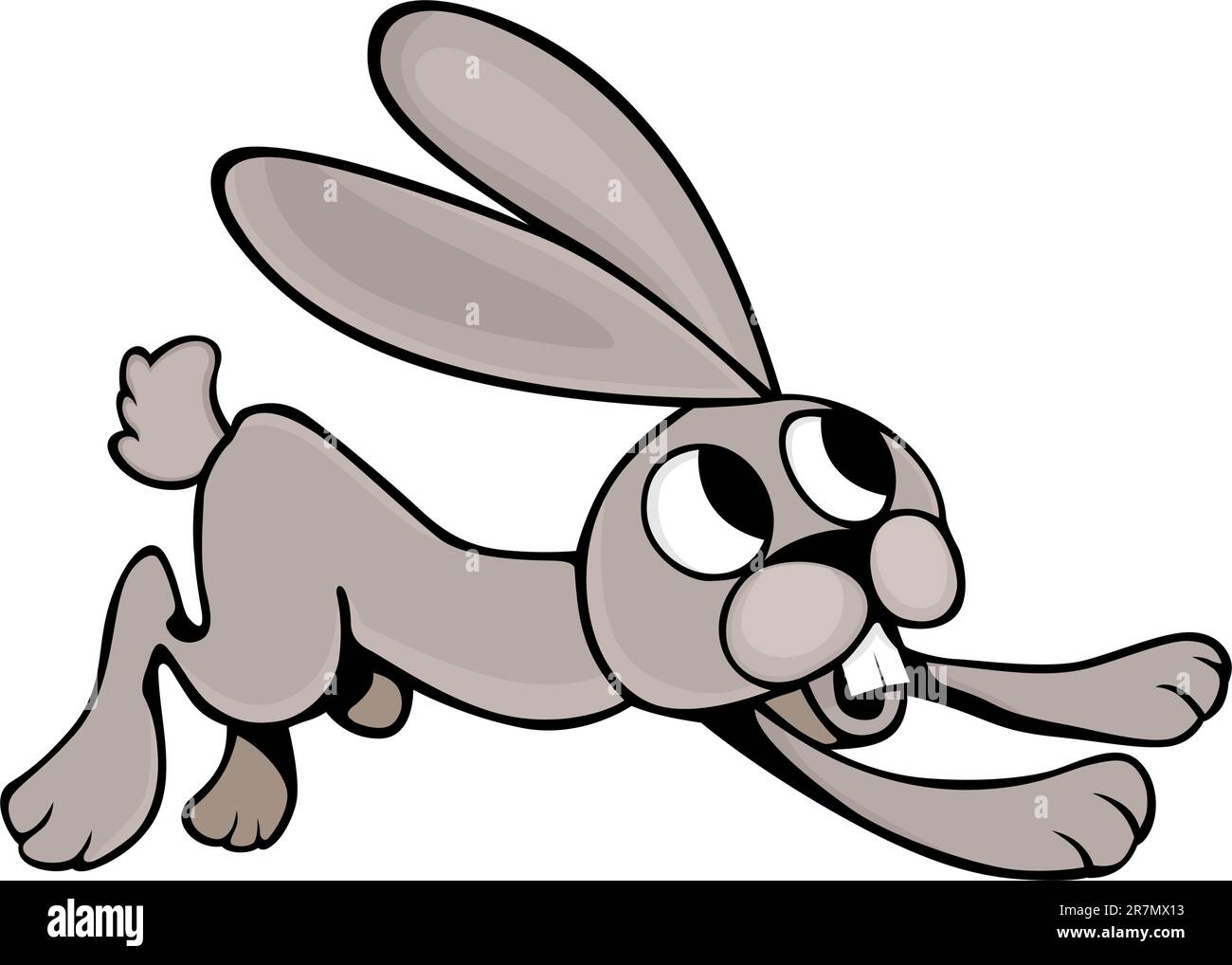 Rabbit running vector art hi-res stock photography and images - Alamy