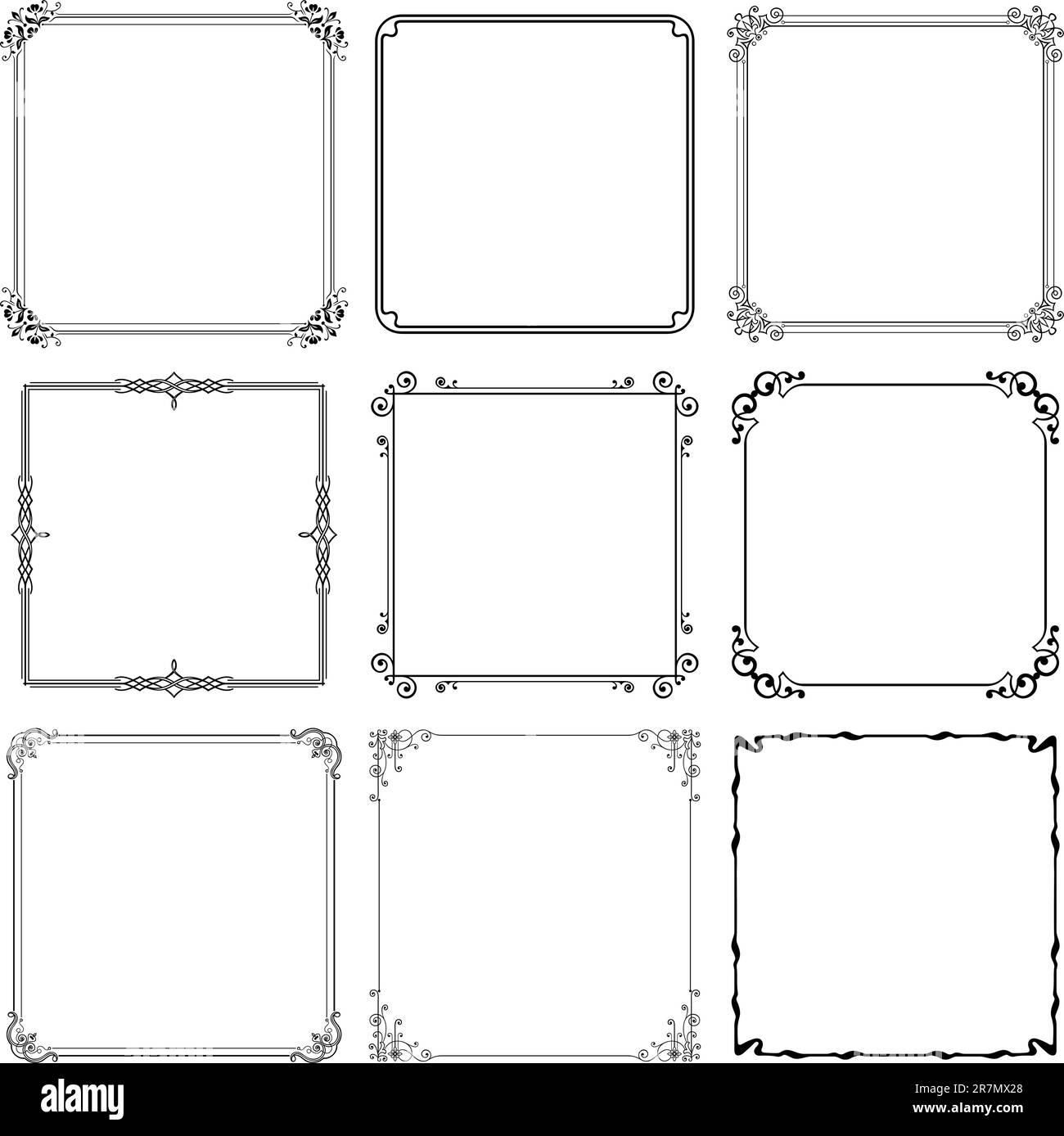 Art deco design frames Stock Vector Images - Alamy