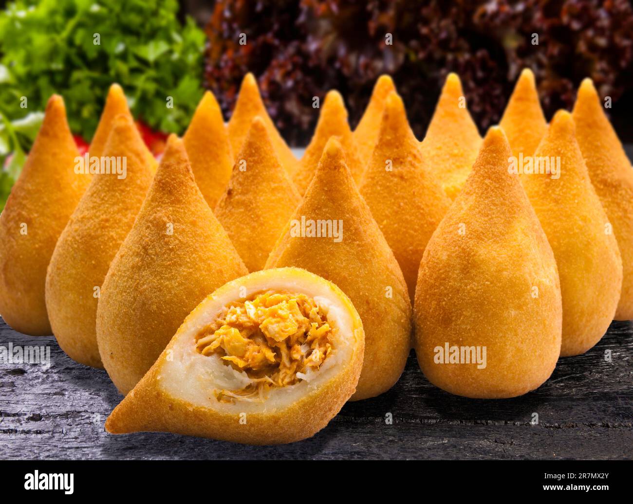 Coxinha of chicken, Brazilian snack Stock Photo - Alamy