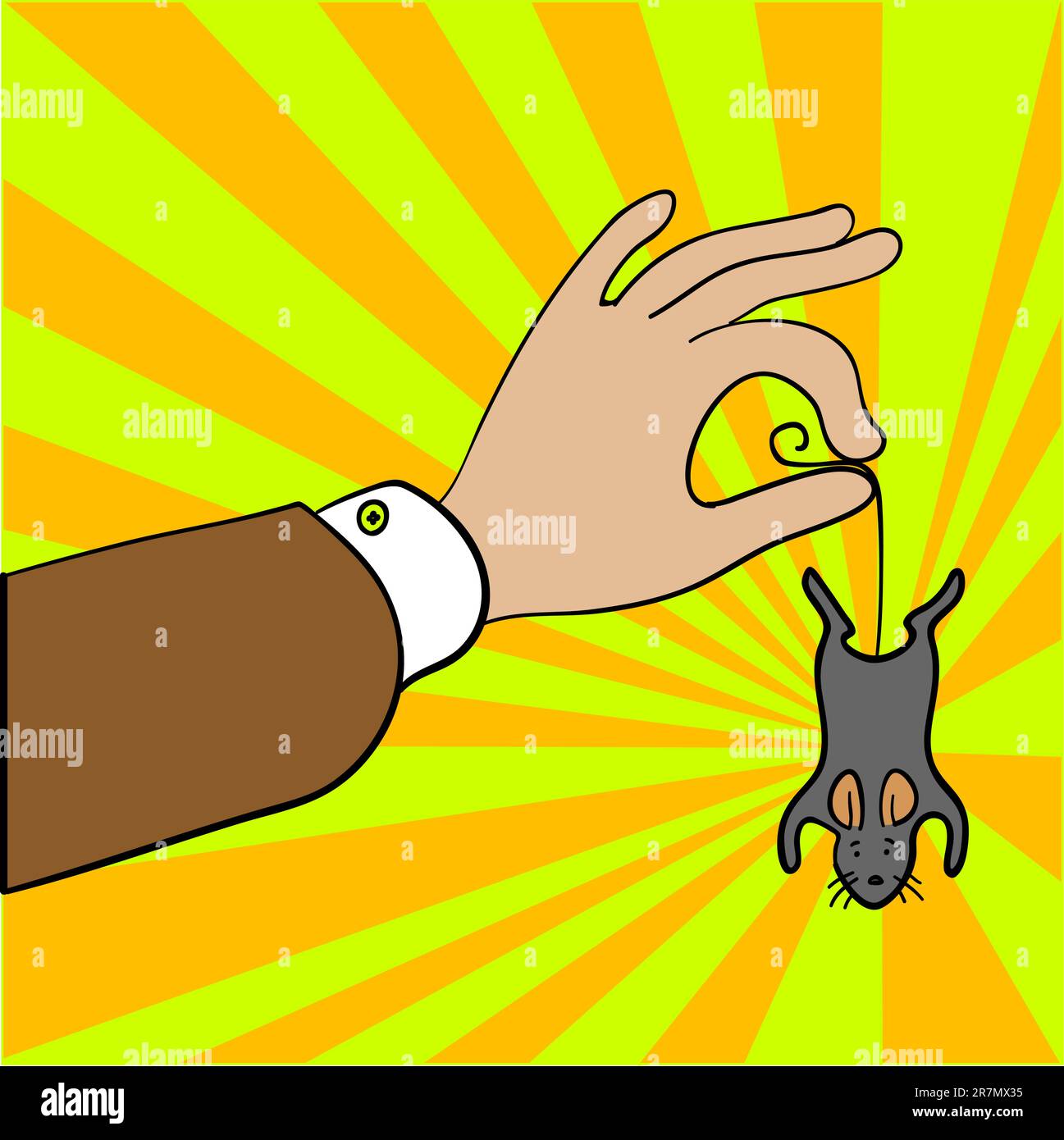 Mouse animal hand Stock Vector Images - Alamy