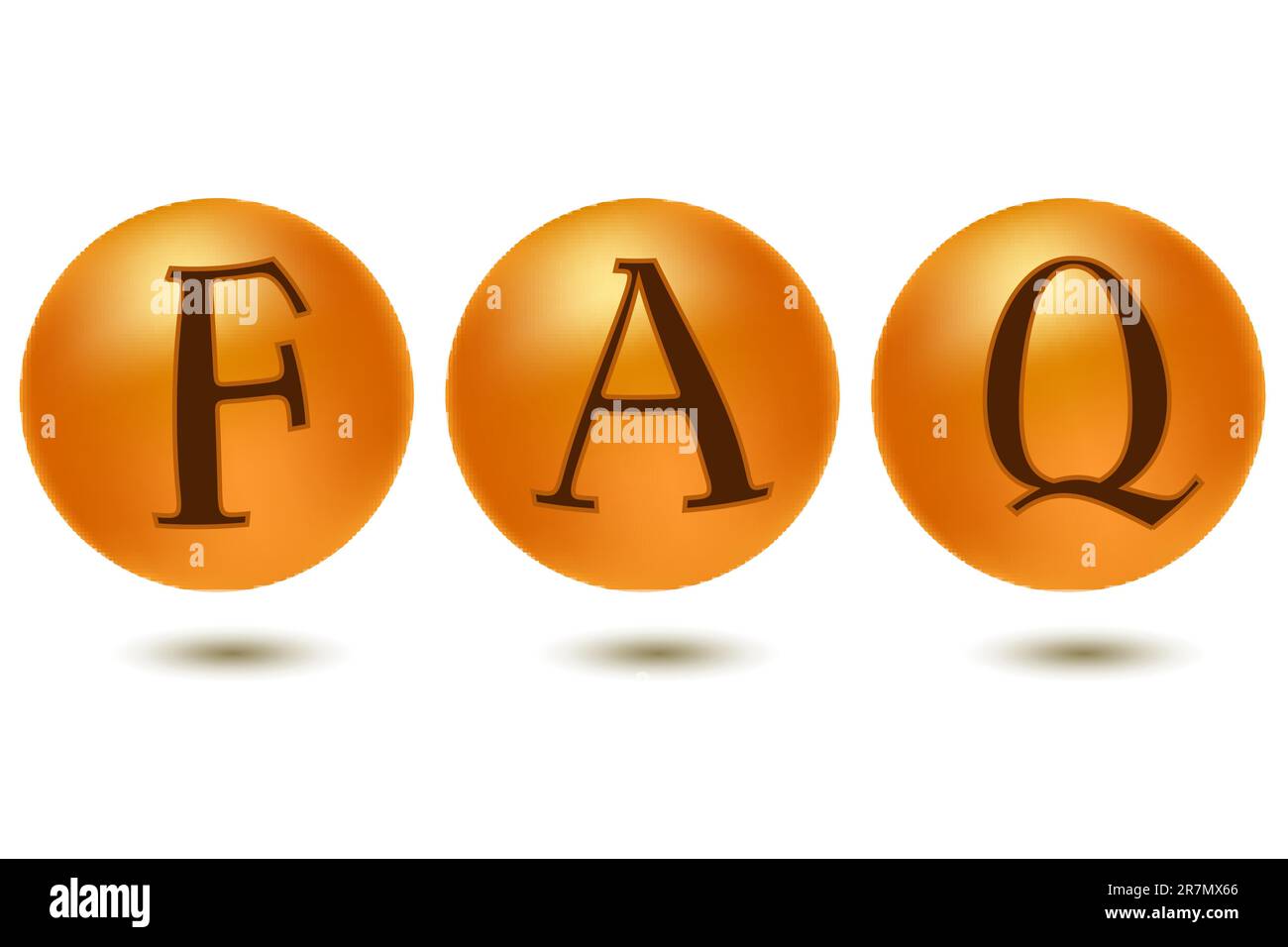 illustration of faq icon on white background Stock Vector Image & Art ...