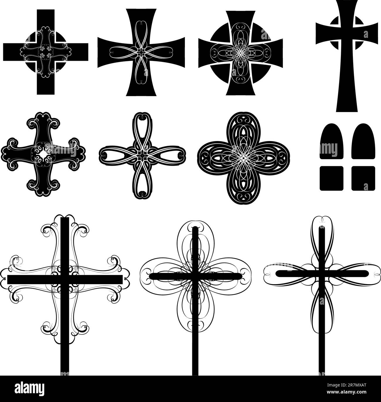 Christian cross crosses Stock Vector Images - Alamy