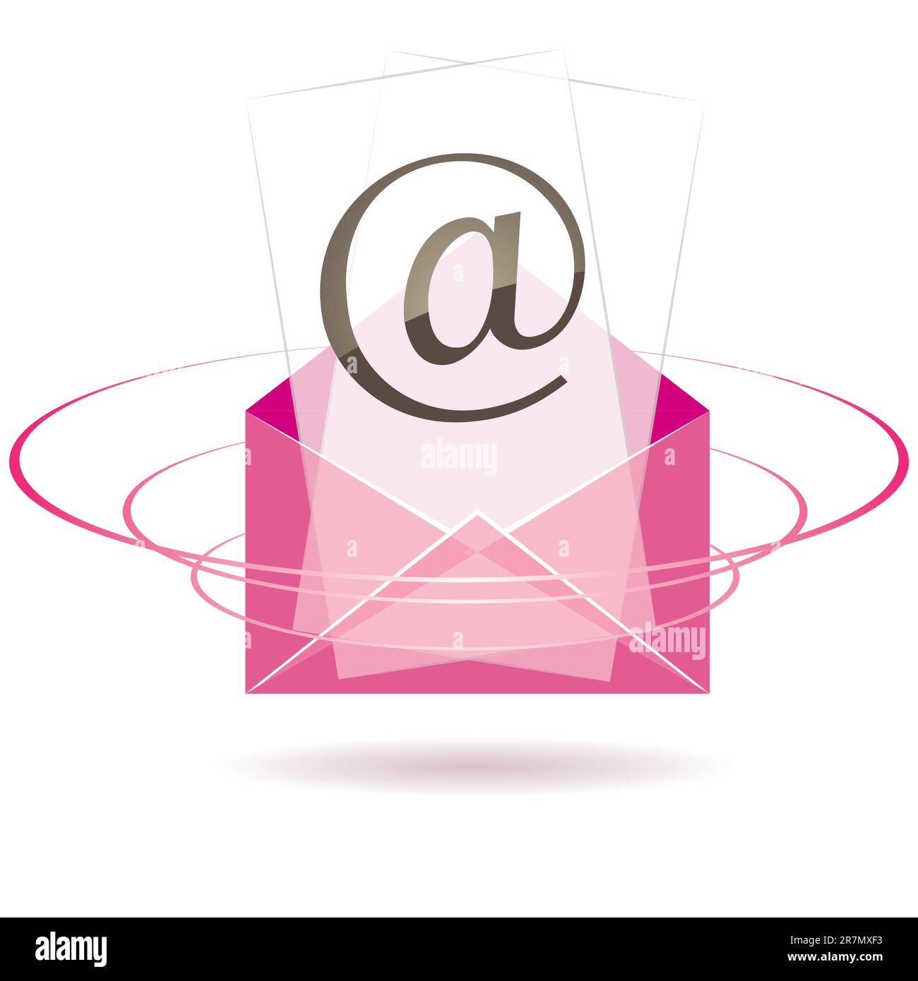 Colorful pink mail with heart . vector illustration Stock Vector Image ...