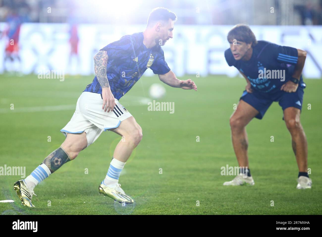 Lionel Messi World Cup Champion Stock Photo - Alamy