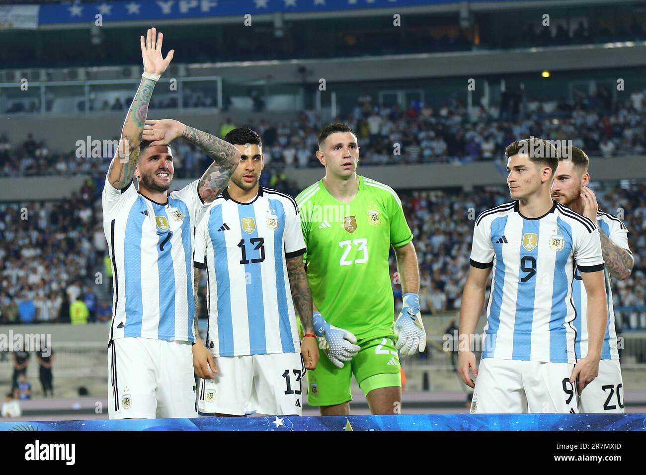 Argentina Soccer Team World Cup Champion Stock Photo - Alamy