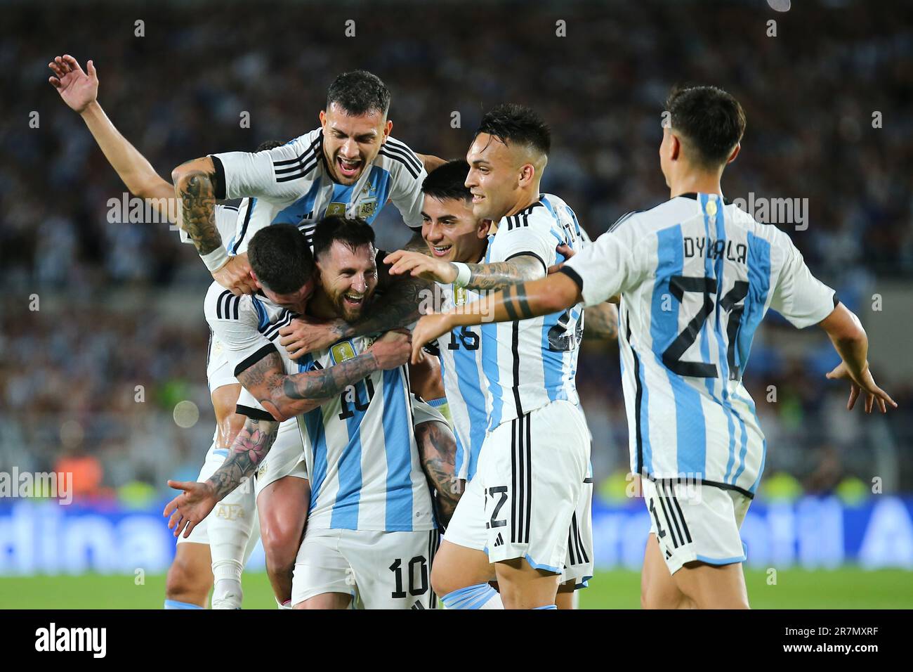 Argentina Soccer Team World Cup Champion Stock Photo - Alamy