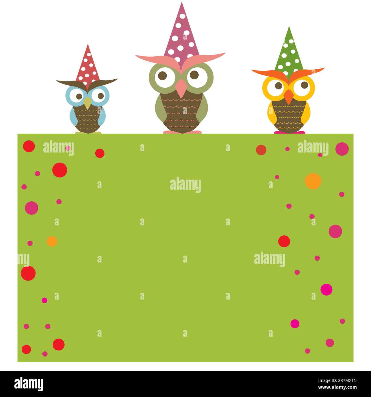 Two owl. Vector Illustration Stock Vector Image & Art - Alamy