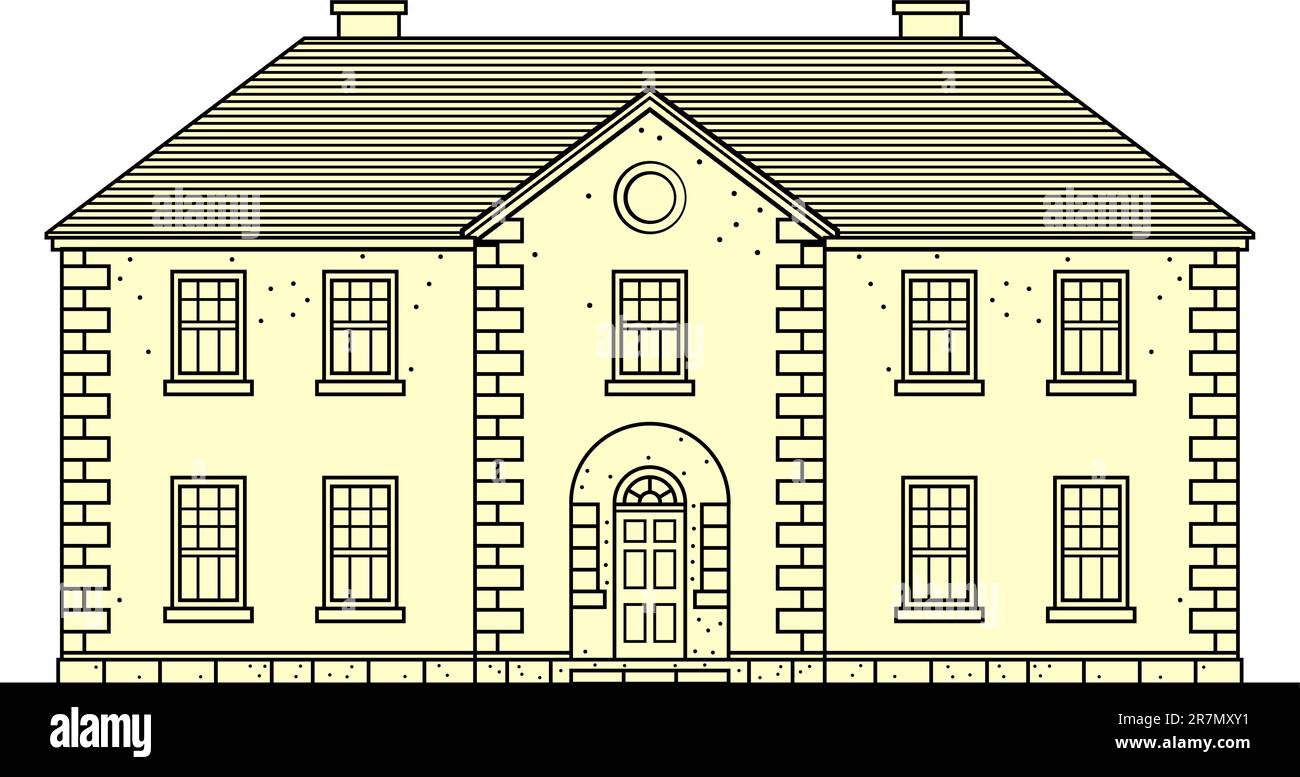 Drawing on building Stock Vector Images - Alamy