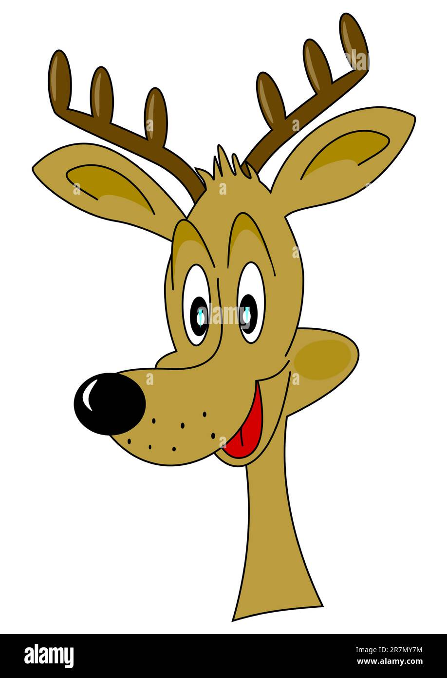 Juvenile red deer Stock Vector Images - Alamy