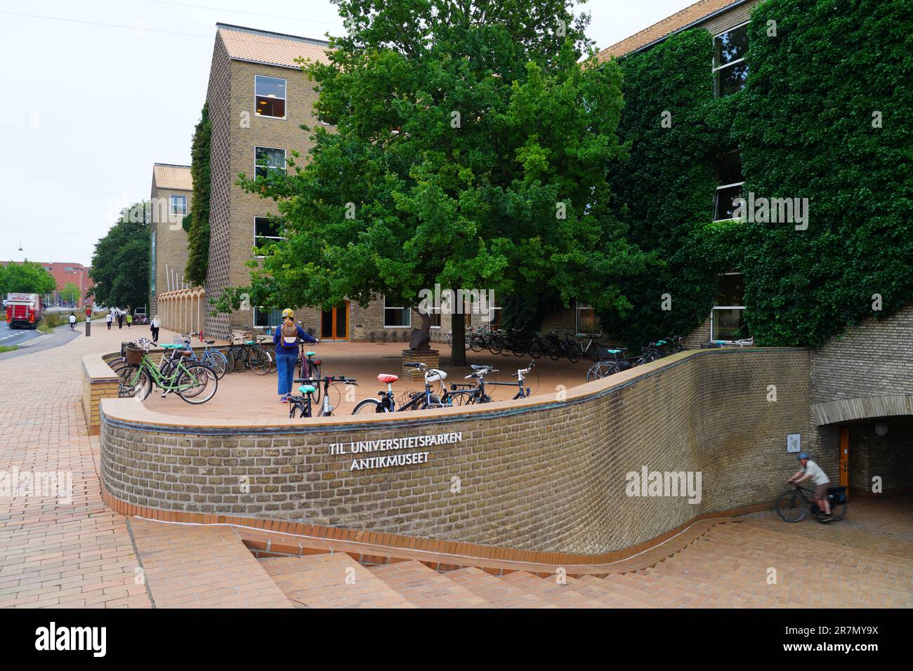 AARHUS, DENMARK -25 AUG 2022- View of the campus of the Aarhus ...