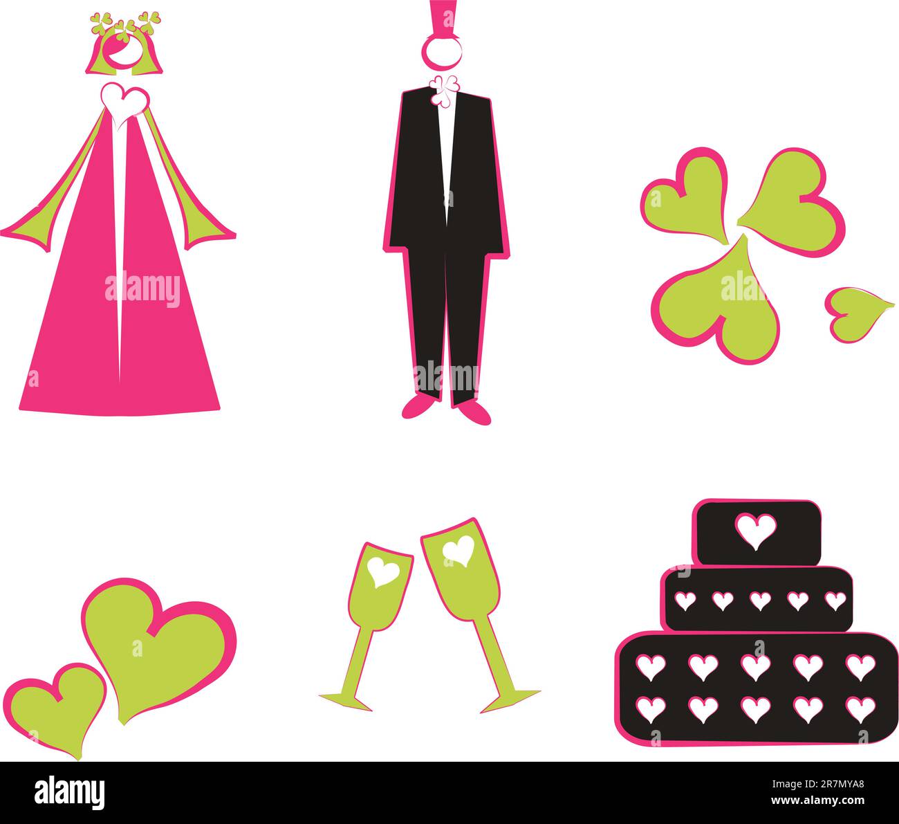 Lovely couple silhouette icon hi-res stock photography and images - Alamy