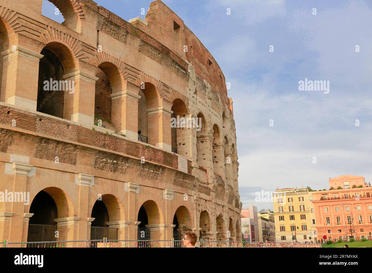 The Colosseum Area and Arch of Constantine from via dei Fori Imperiali ...