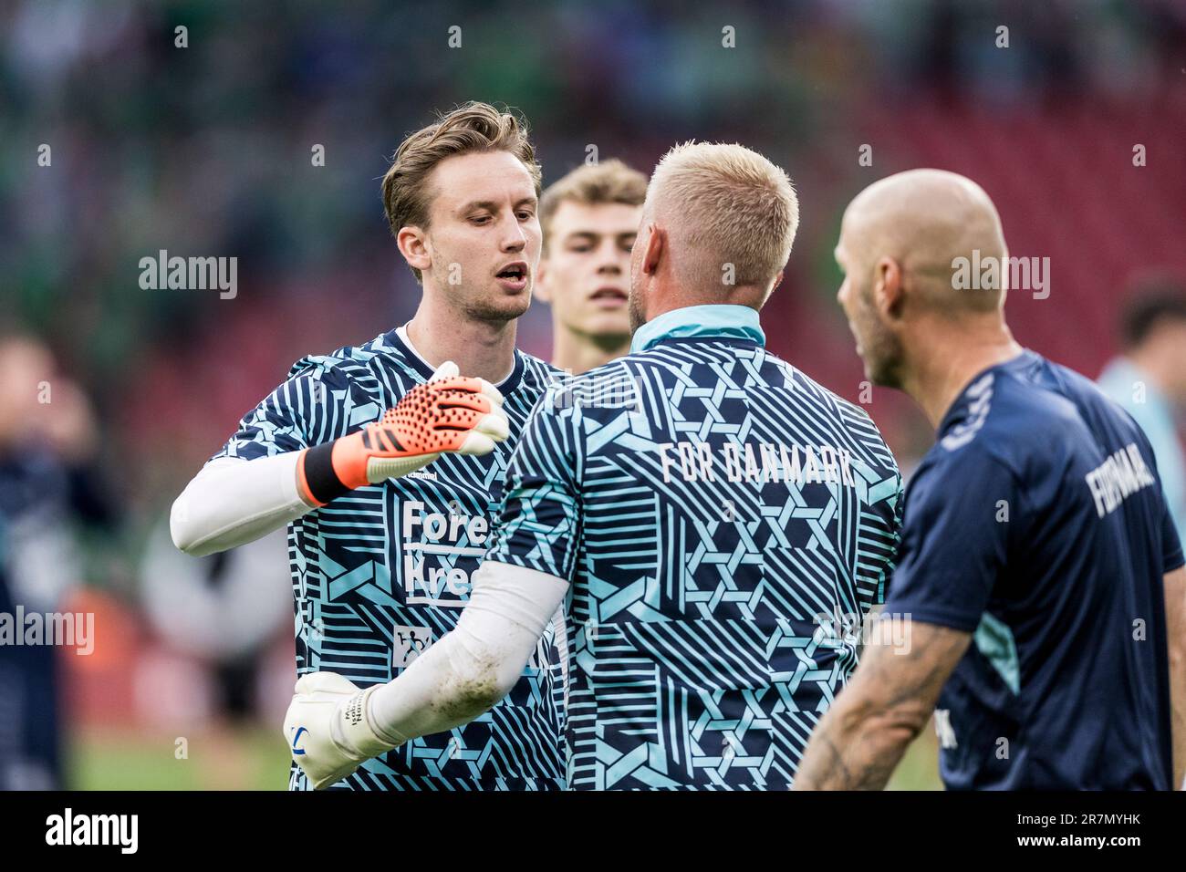 Copenhagen, Denmark. 16th June, 2023. Reserve goalkeeper Frederik ...