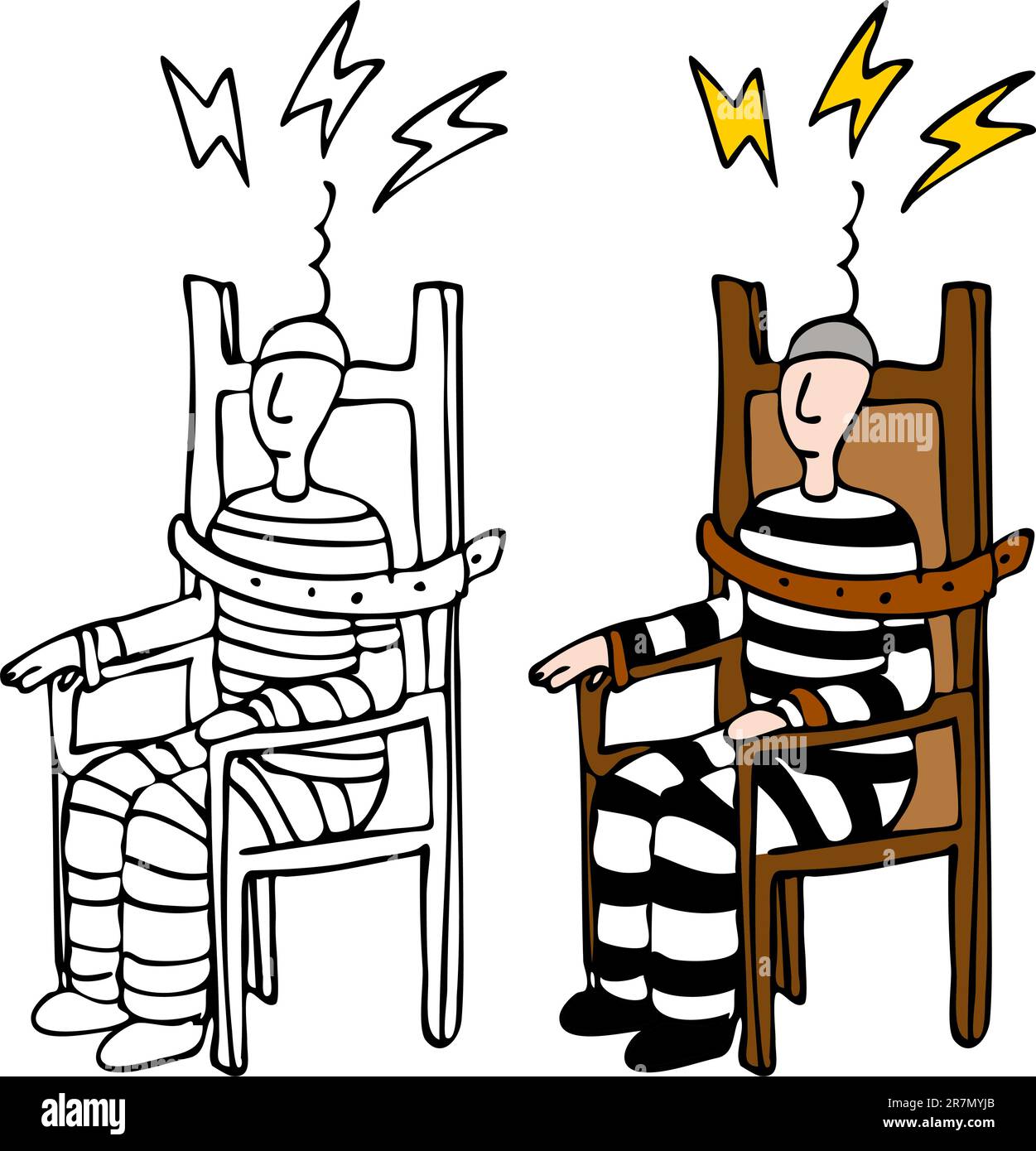 Electric chair illustration hi-res stock photography and images - Alamy