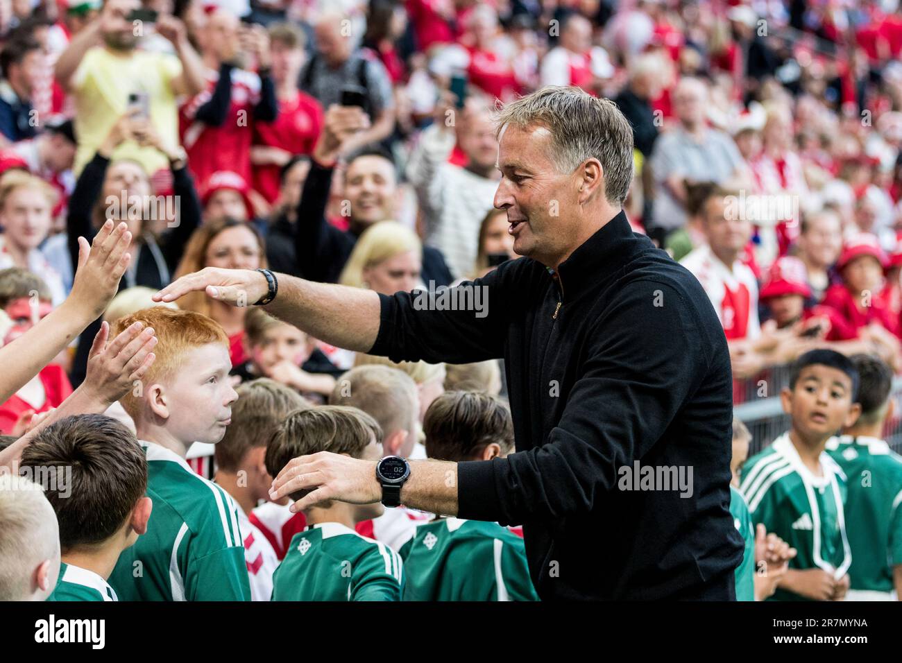 Copenhagen, Denmark. 16th June, 2023. Head coach Kasper Hjulmand of ...