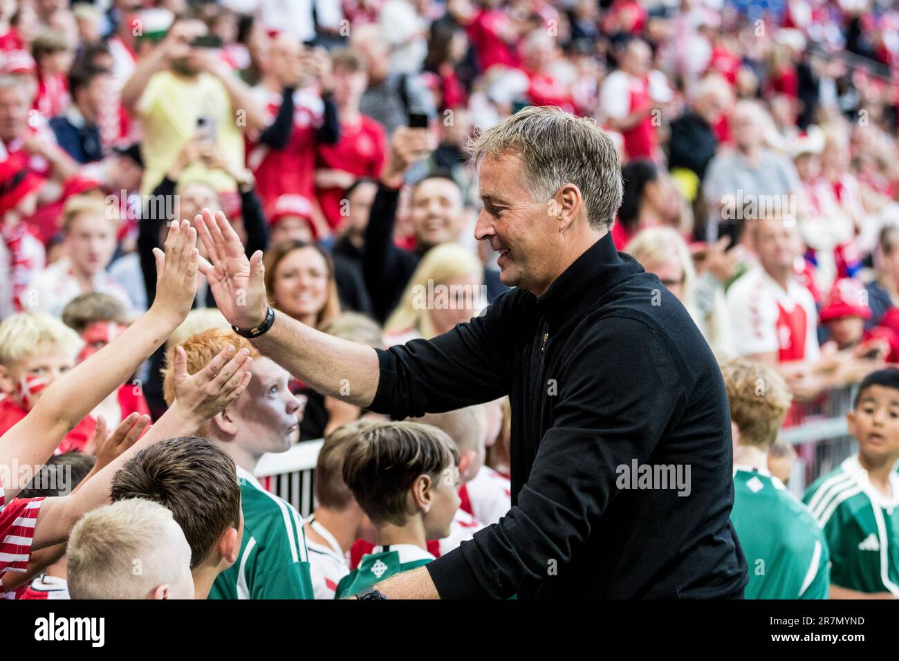 Copenhagen, Denmark. 16th June, 2023. Head coach Kasper Hjulmand of ...