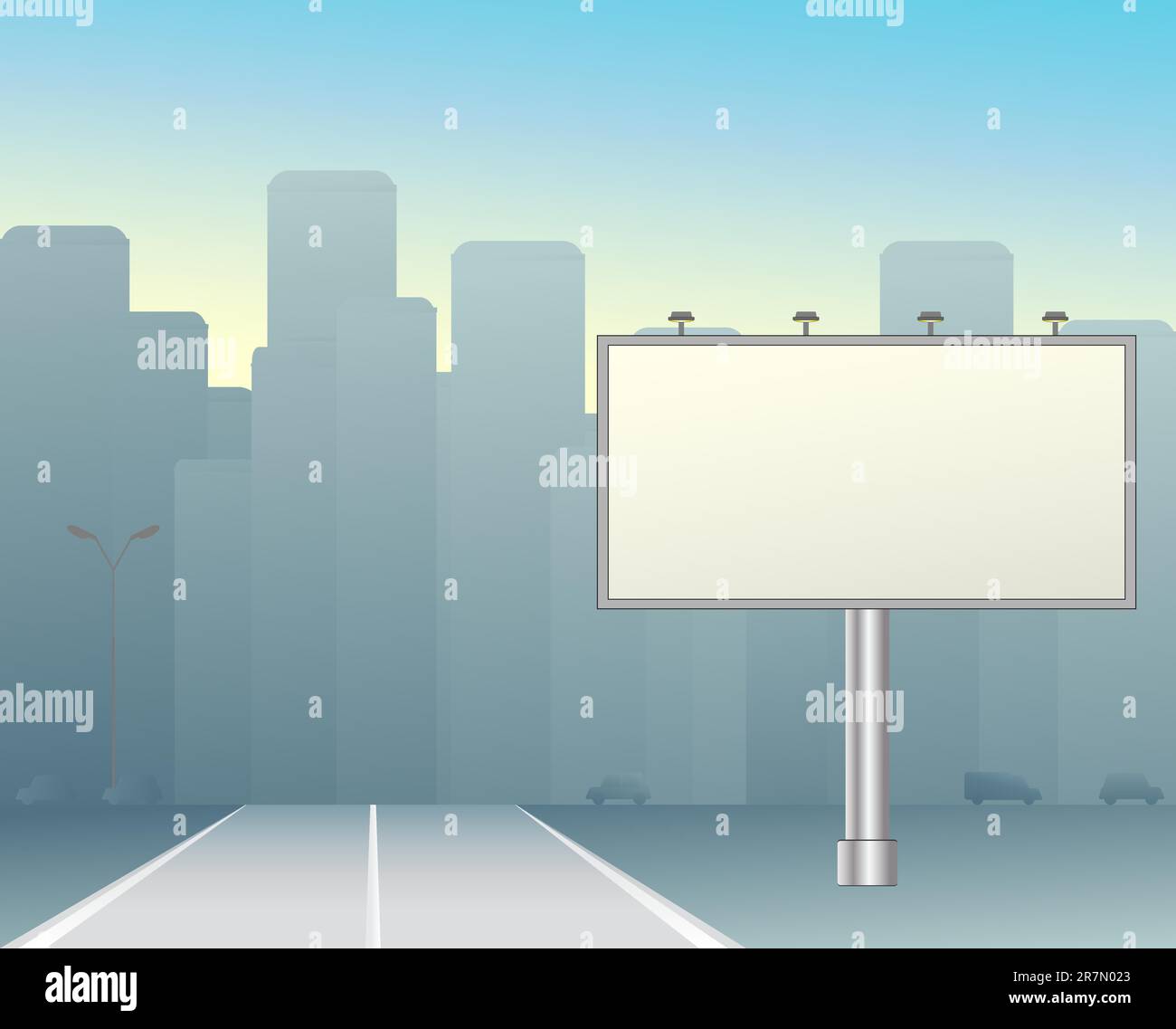 Morning city view in Stock Vector Images - Alamy