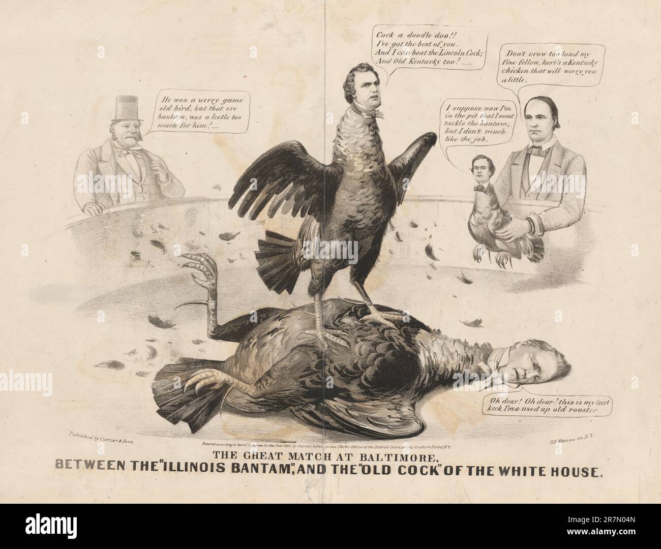 The Great Match at Baltimore 1860 Stock Photo - Alamy