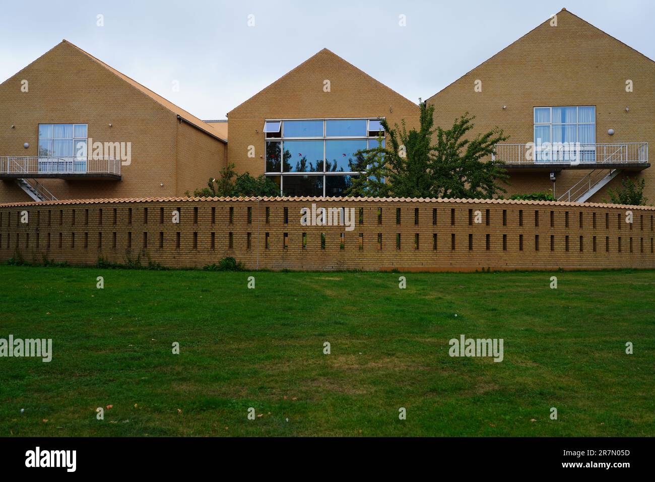 AARHUS, DENMARK -25 AUG 2022- View of the campus of the Aarhus ...