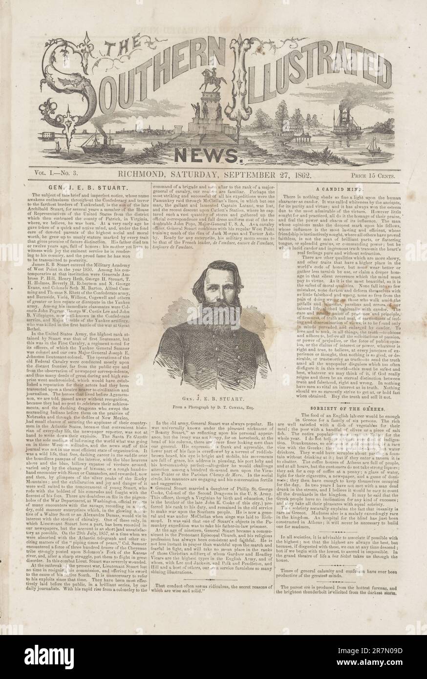 J. E. B. Stuart 1862 Stock Photo - Alamy