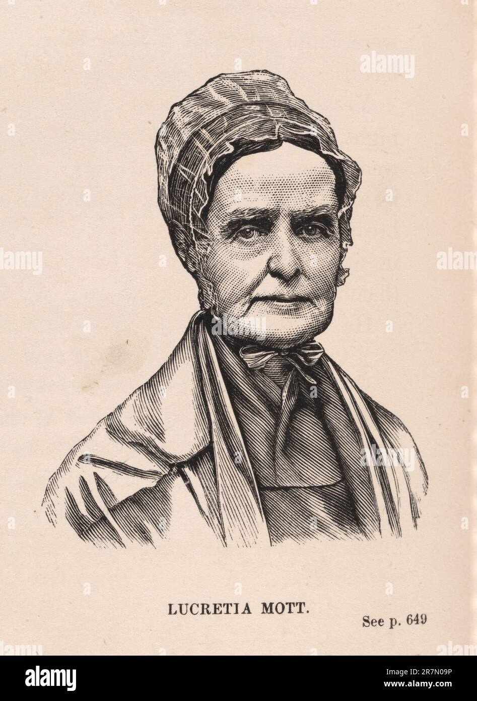 Lucretia Mott 1872 Stock Photo - Alamy