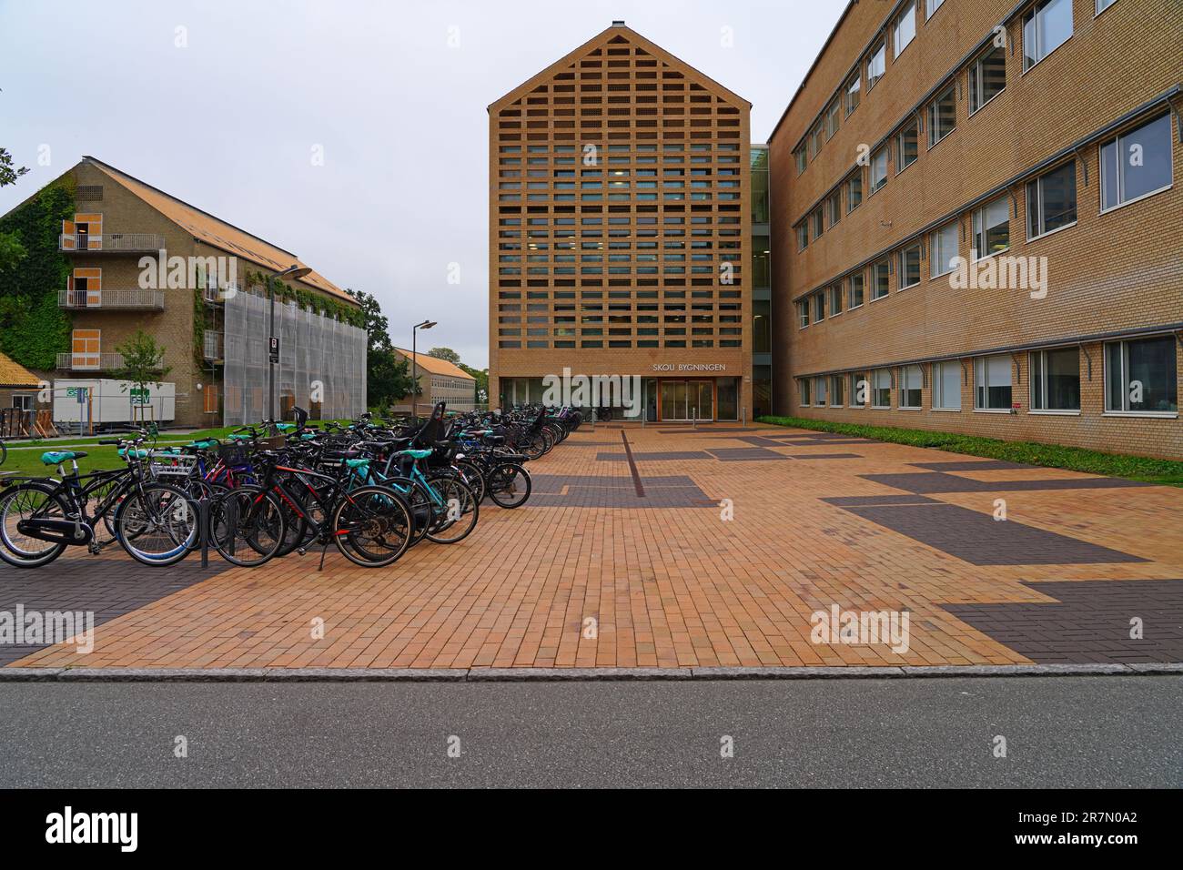 AARHUS, DENMARK -25 AUG 2022- View of the campus of the Aarhus ...