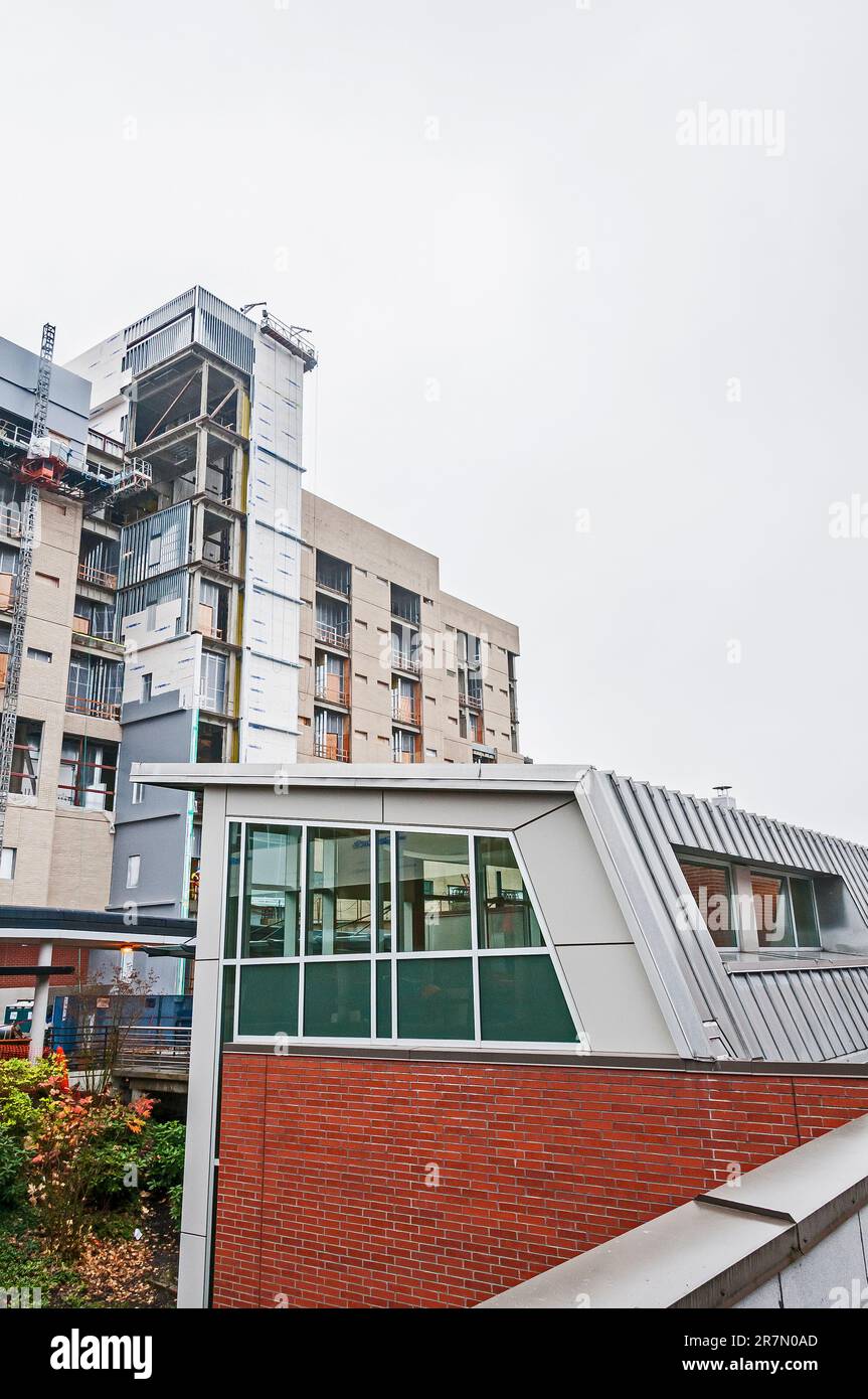 Construction of a hospital type building Stock Photo - Alamy