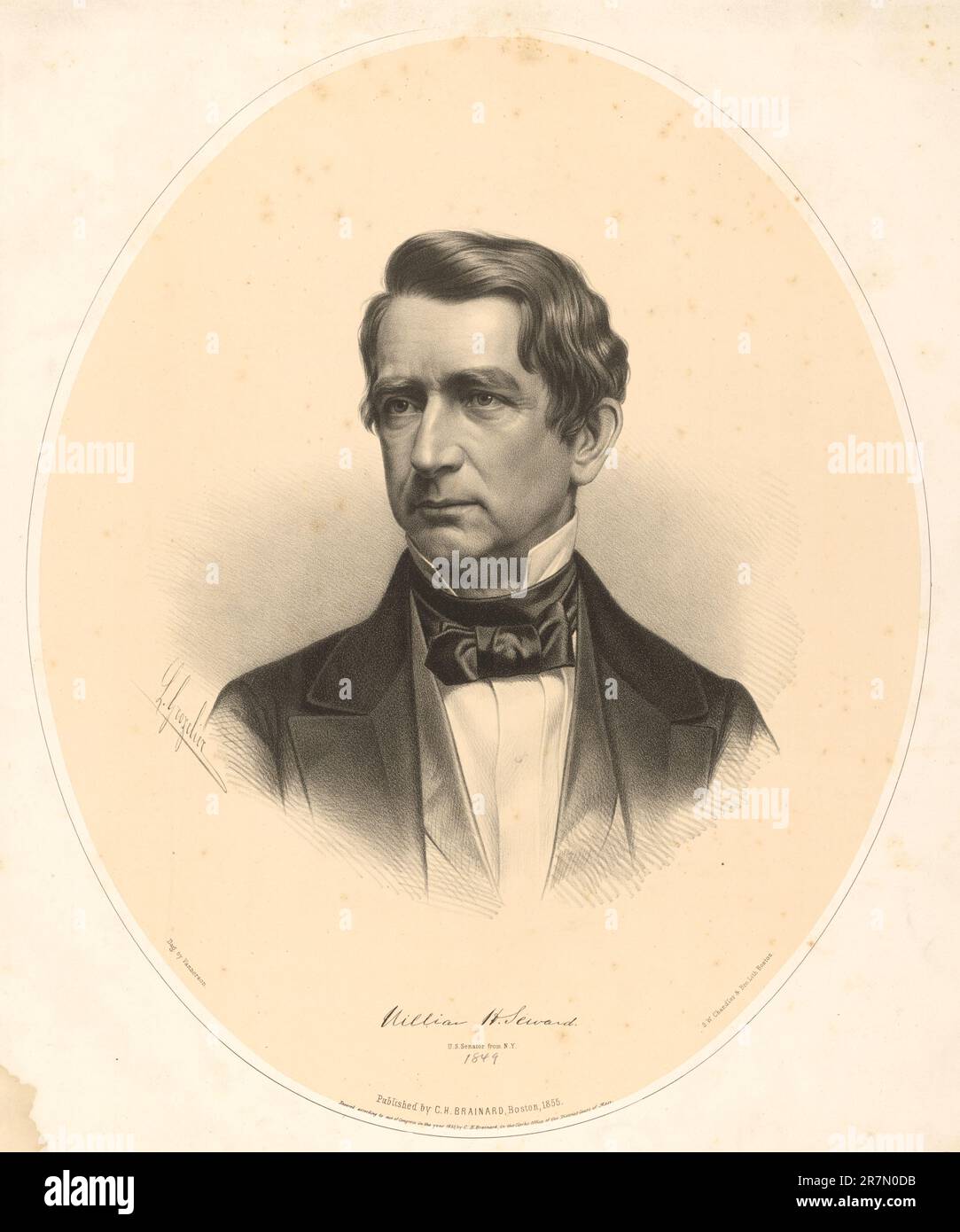 William Henry Seward 1855 Stock Photo - Alamy