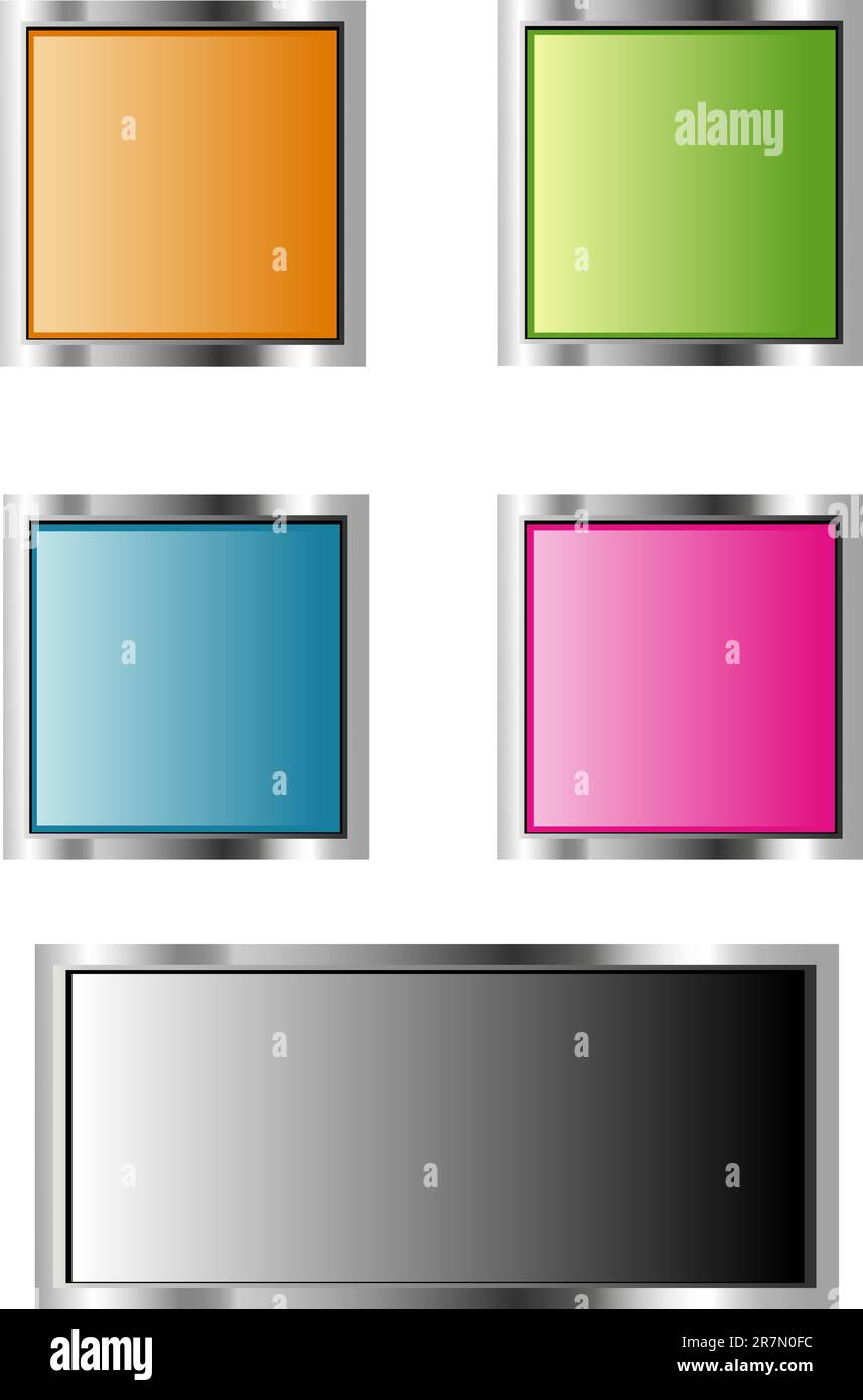 Glossy button. Vector illustration Stock Vector Image & Art - Alamy