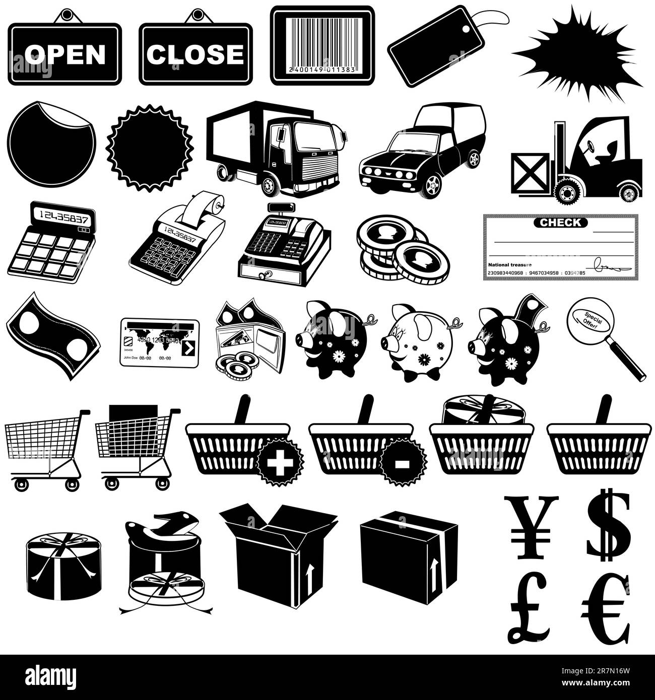 1 dollar store Stock Vector Images - Alamy