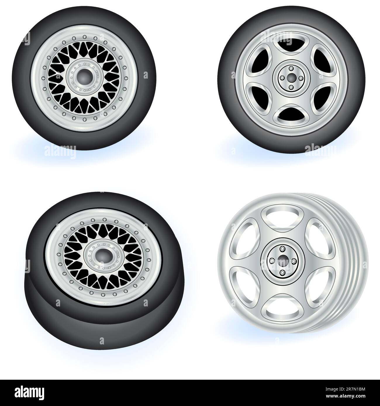 Collection of tires, vector illustration images Stock Vector Image & Art - Alamy