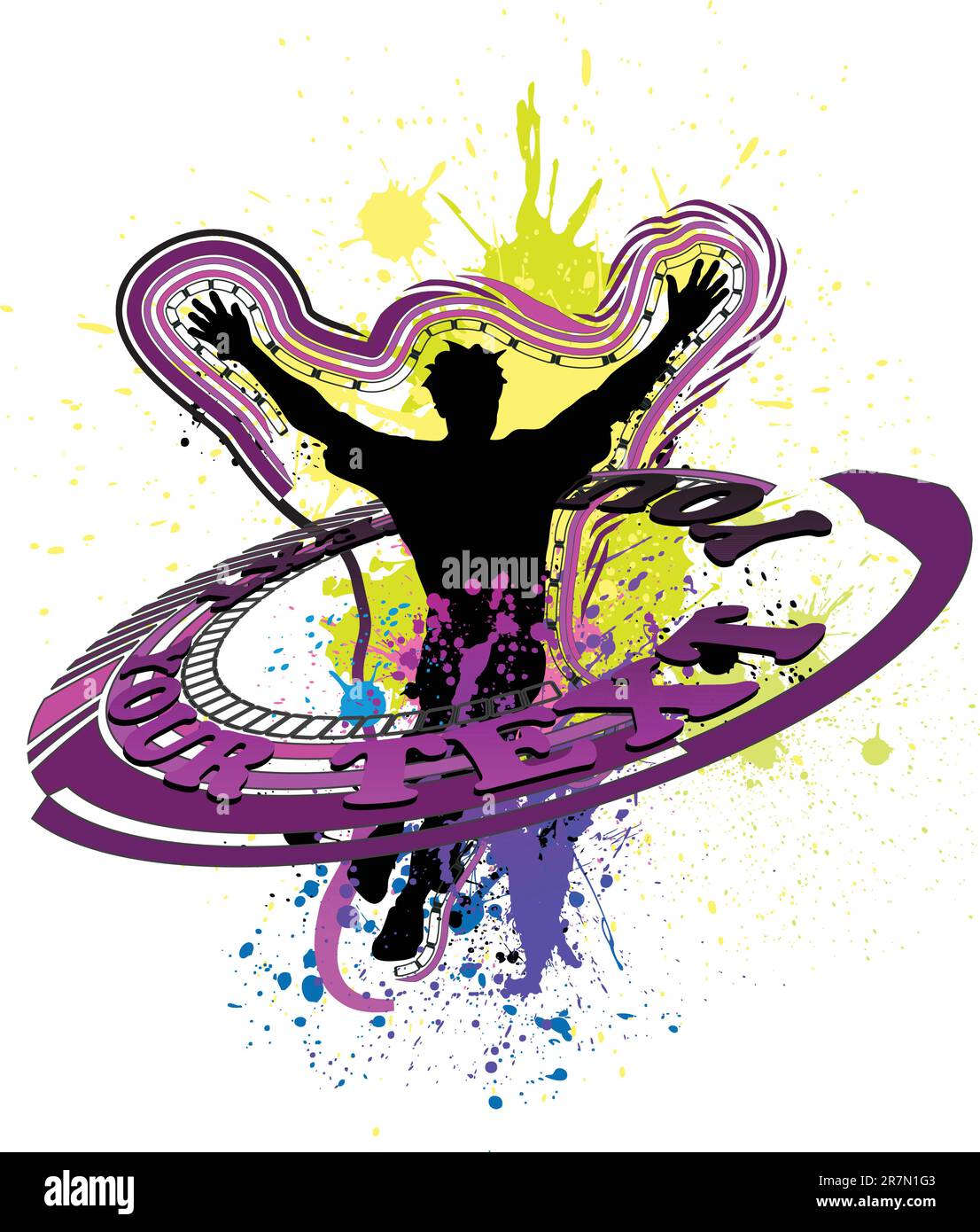 Jump drop Stock Vector Images - Alamy
