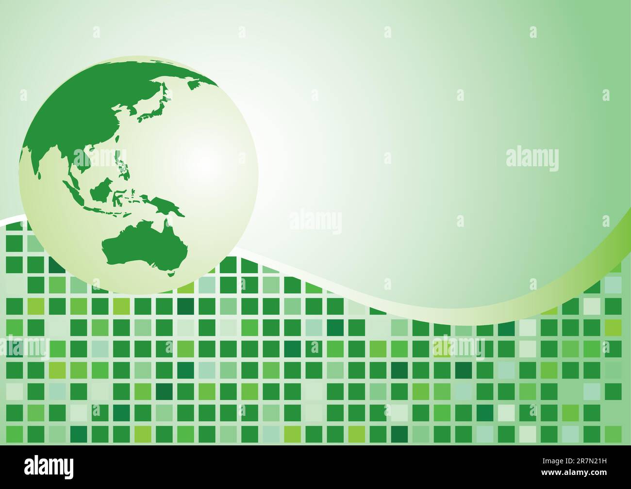 Abstract background. Green globe. Vector illustration Stock Vector ...