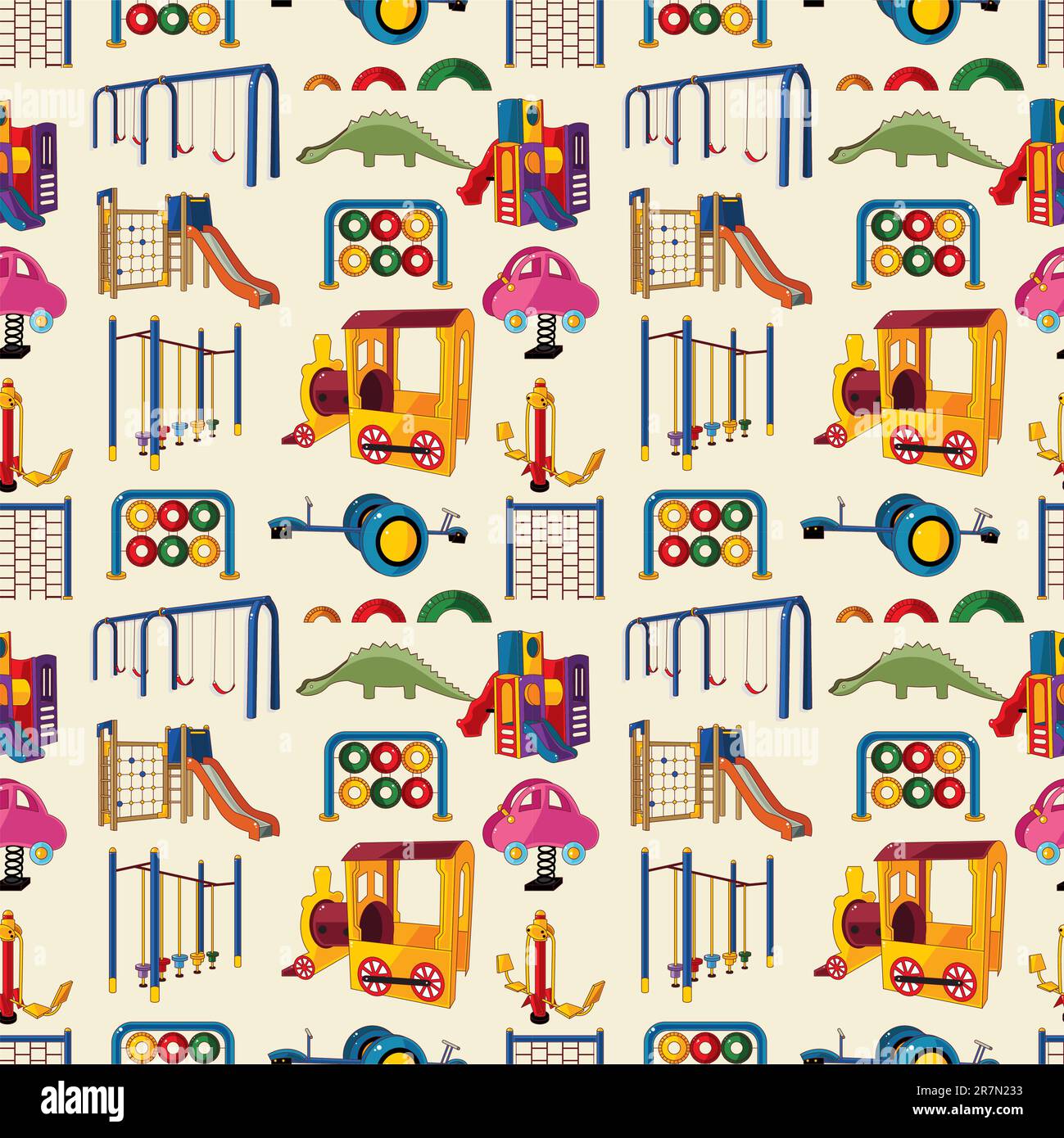 seamless park playground pattern Stock Vector Image & Art - Alamy