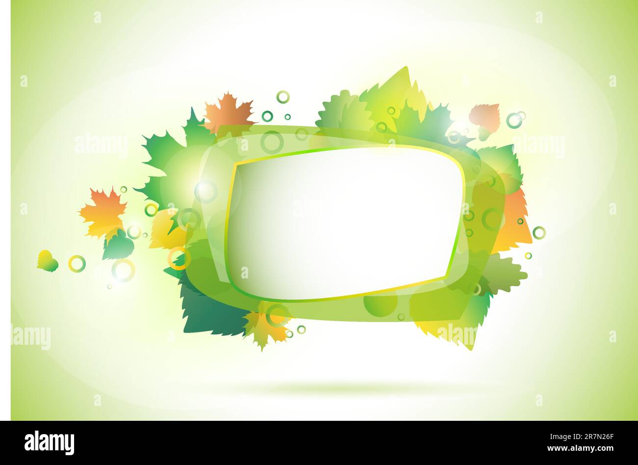 Abstract background with leaves Stock Vector Image & Art - Alamy