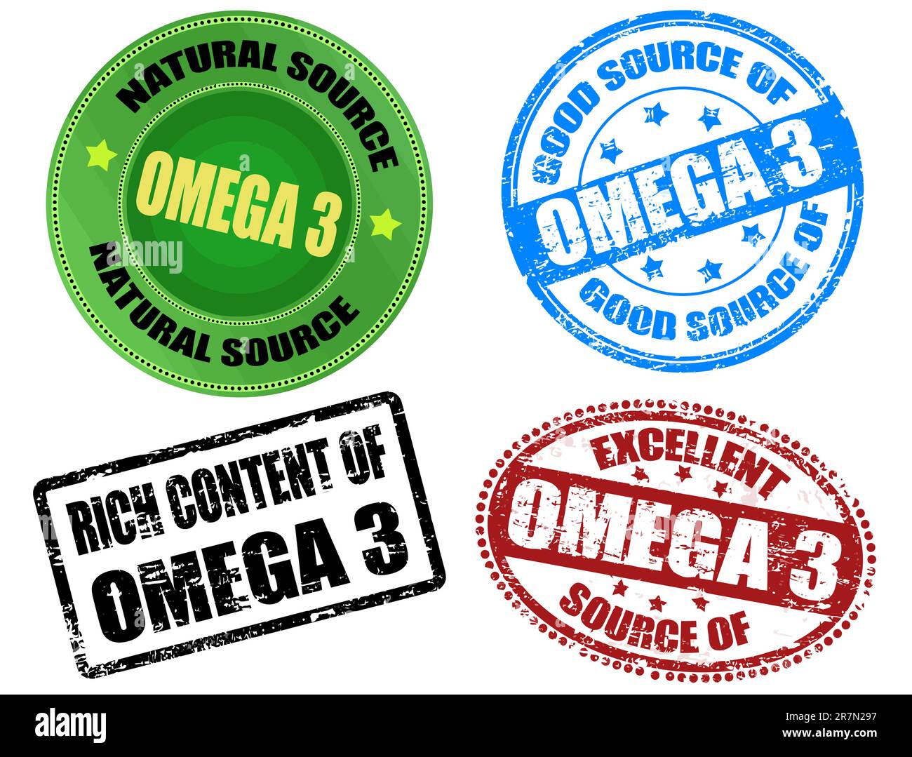 Omega 3 written Stock Vector Images - Alamy