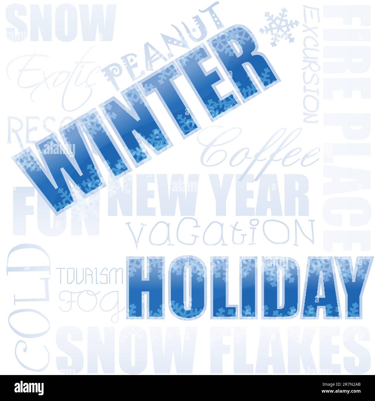 Winter decor texture Cut Out Stock Images & Pictures - Alamy
