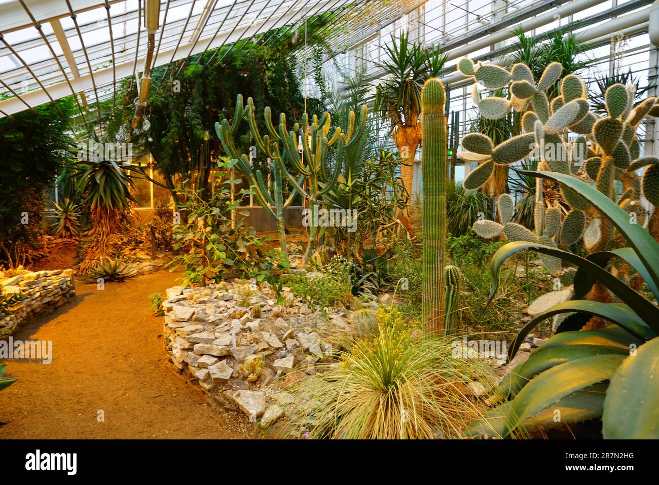 AARHUS, DENMARK -26 AUG 2022- View of Aarhus Botanical Gardens ...