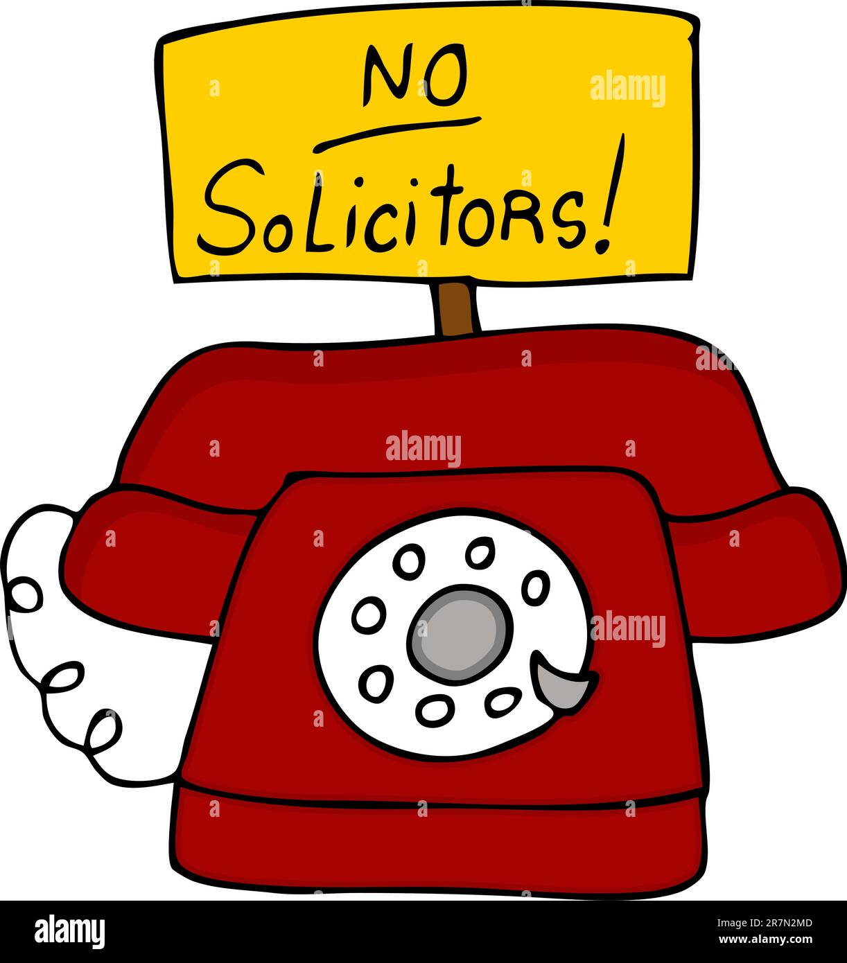 Telephone scam illustration Stock Vector Images - Alamy