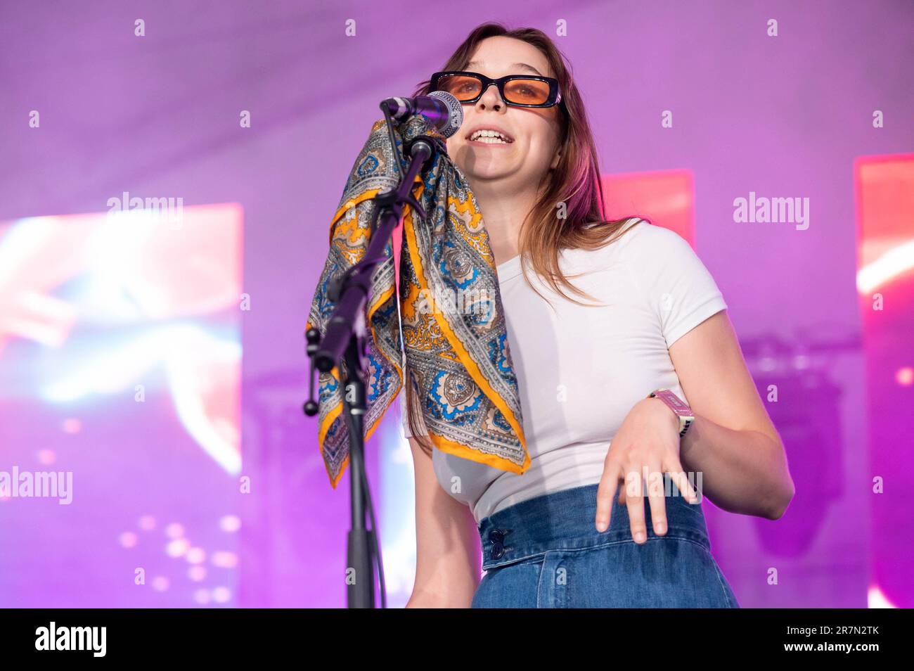 Manchester, United States. 19th June, 2022. Becca Castle from Angel ...